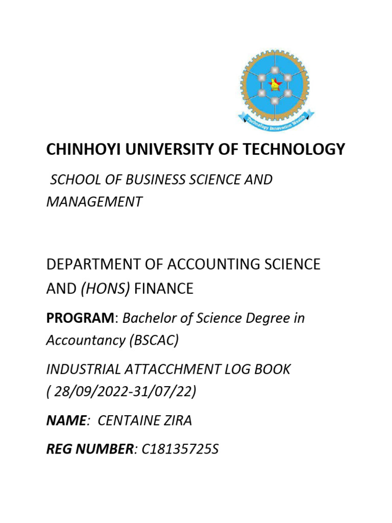 Log Book Cover Page (Cen) | PDF | Finance & Money Management ...