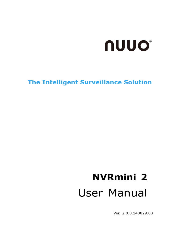 NVRmini 2 User Manual v2 | PDF | Hard Disk Drive | Safari (Web Browser)