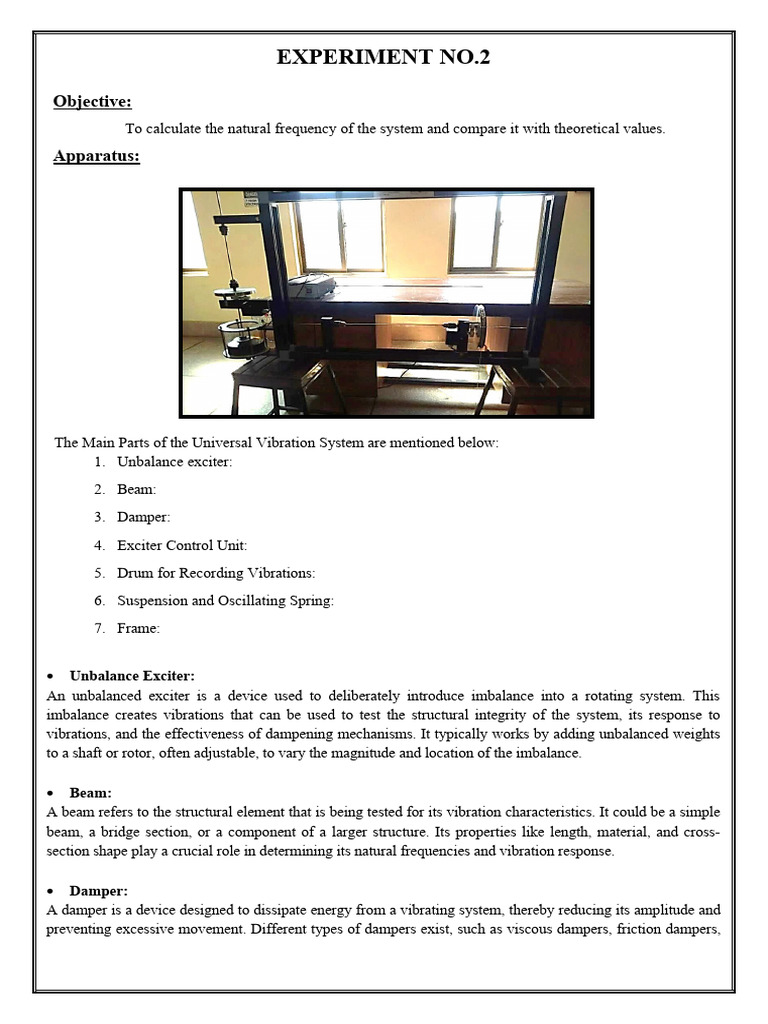 EXP#2 | PDF | Oscillation | Damping