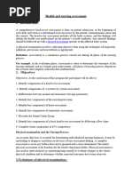 PQRSTU Method for Health Assessment | PDF | Physical Examination | Hand