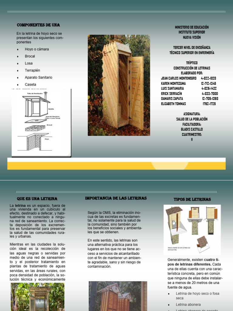 Tipos y Beneficios de Letrinas Sanitarias | PDF | Letrina | Saneamiento