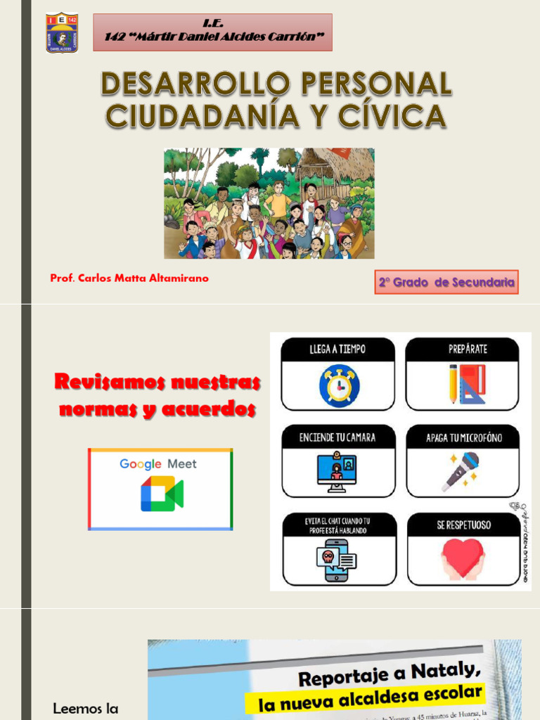 Sesión 3 Unidad 2 DPCC 2° Grado | PDF | Cognición