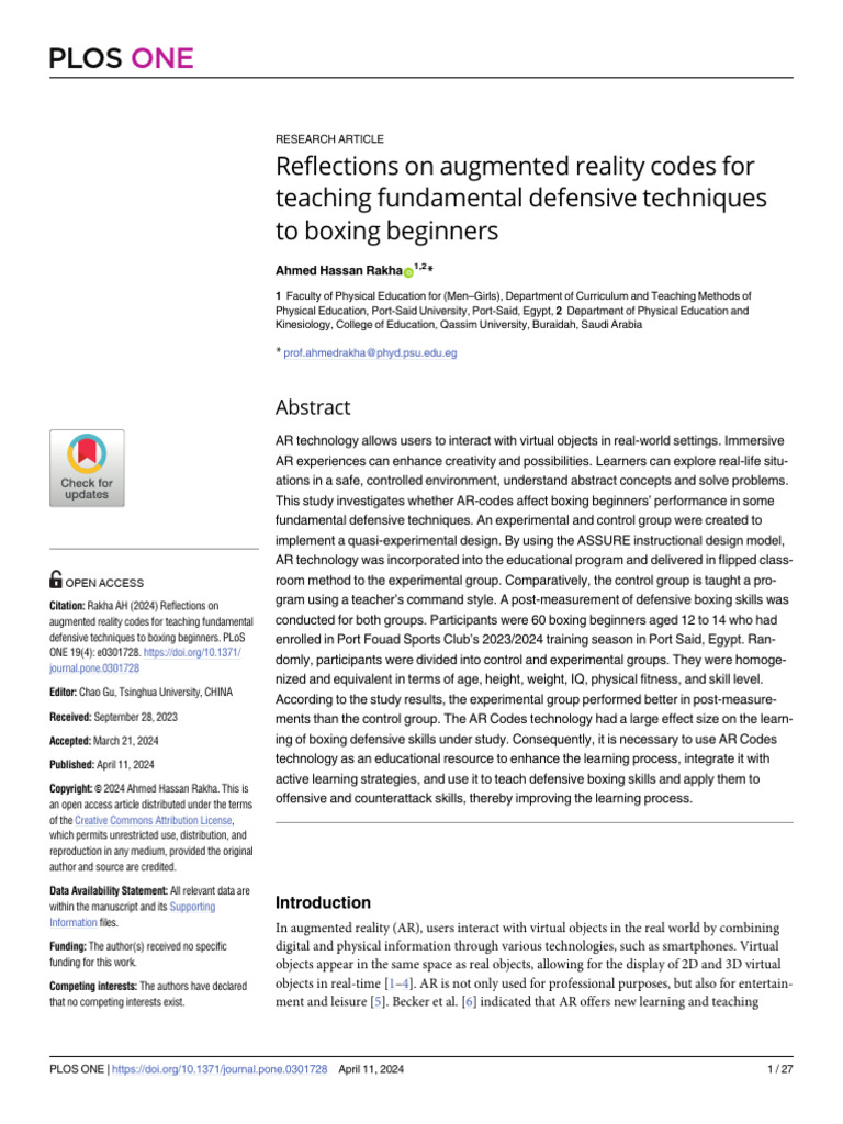 Reflections On Augmented Reality Codes For Teahcing Fundamental ...