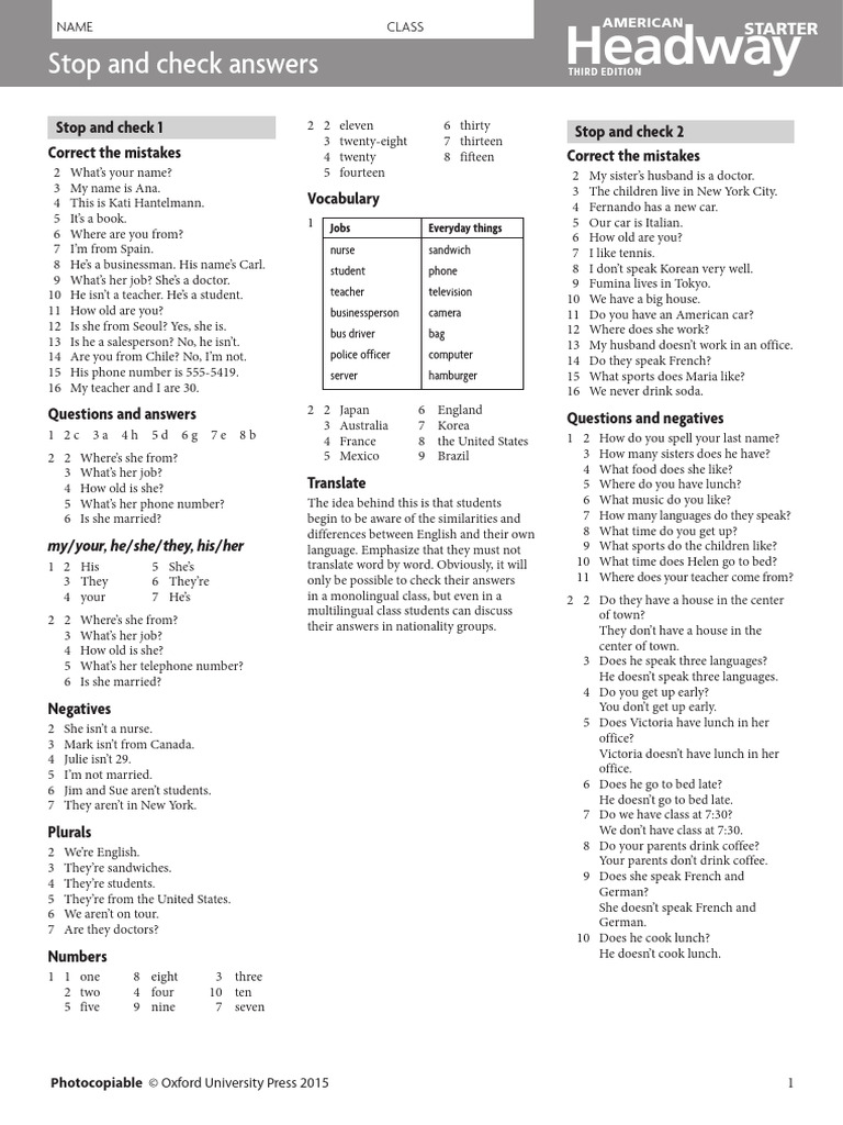 AH3e L0 S-and-C Test Answers | PDF | English Language | Linguistics