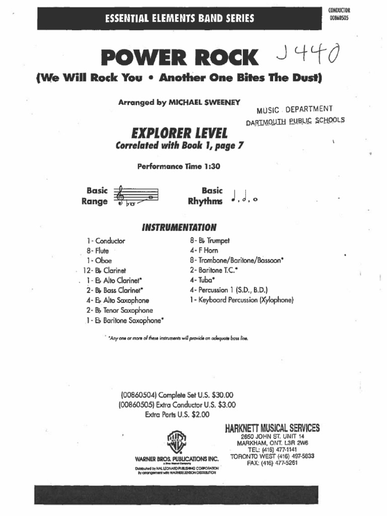 Power Rock Junior Band | PDF