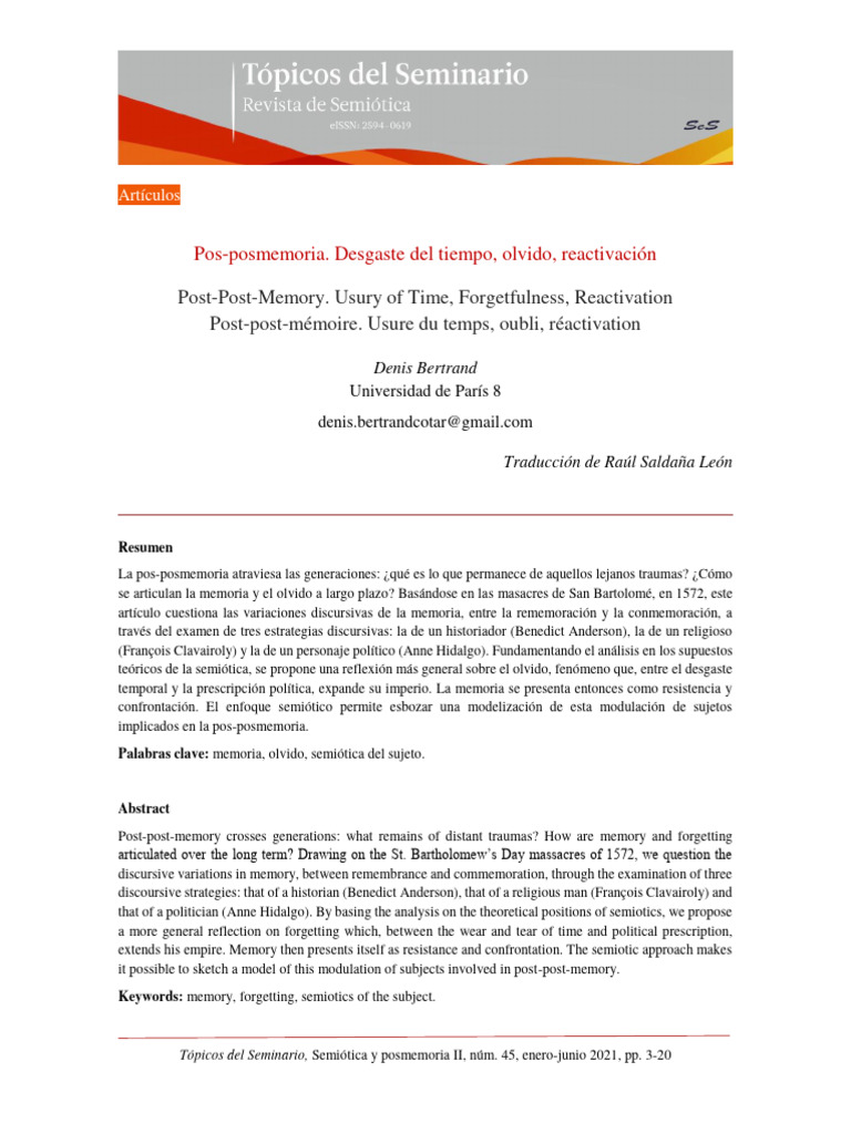 2594 0619 Tods 45 3 | PDF | Memoria