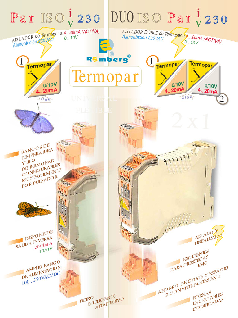 Temperatura Remberg Duo Iso Par-Vi-230 | PDF | Par termoeléctrico ...