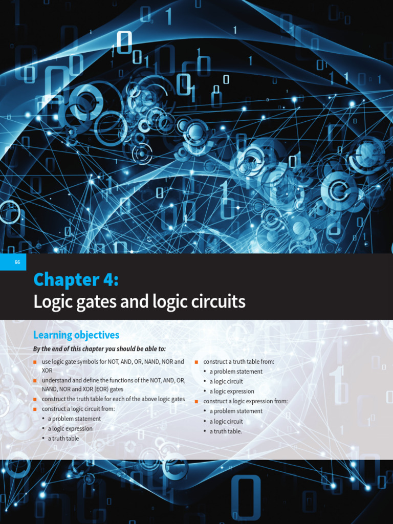 CS9618-Camb-4-Logic Gates | PDF | Logic Gate | Boolean Algebra