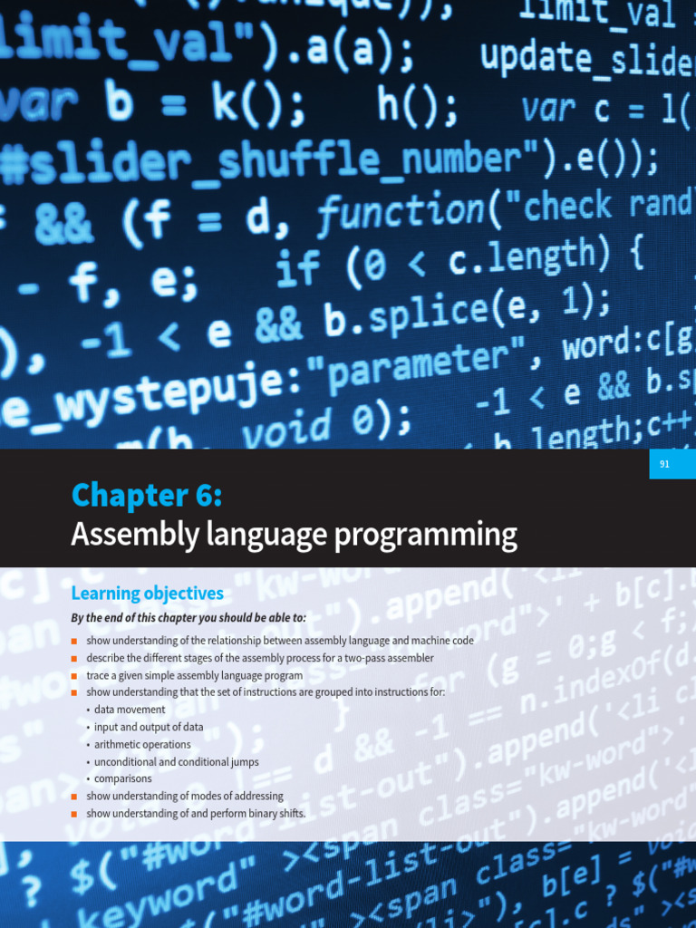 CS9618-Camb-6-Assembly Language | PDF | Assembly Language | Central Processing Unit