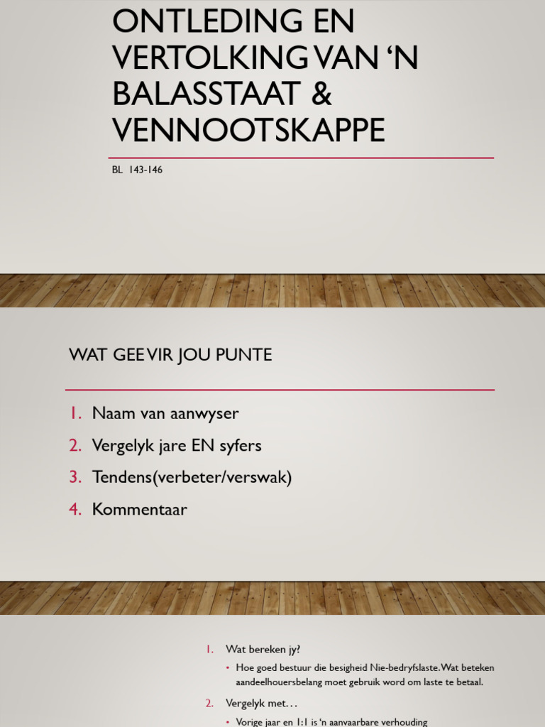 Ontleding en Vertolking Van 'N Balanstaat en Vennootskappe | PDF