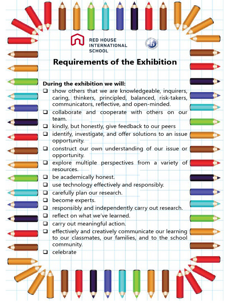 Requirements of The Exhibition | PDF | Career & Growth