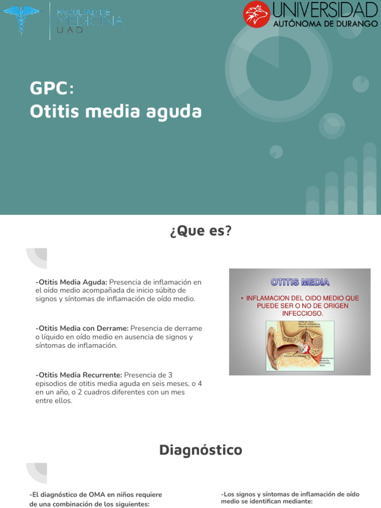Guía sobre Otitis Media Aguda en Niños | PDF | Oído | Epidemiología