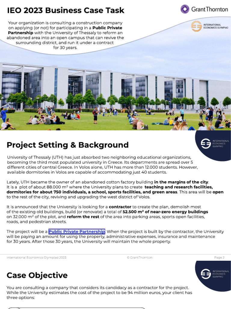 IEO Case 2023 | PDF | Thought | Economics