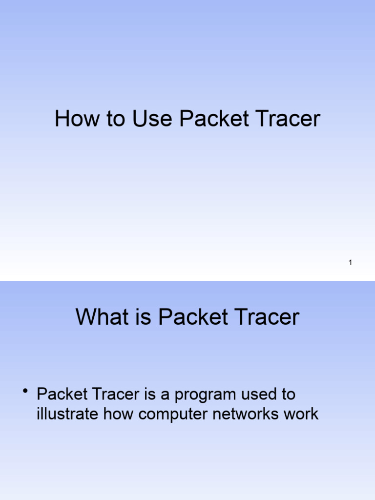 How To Use Packet Tracer | PDF | Computer Architecture | Computing