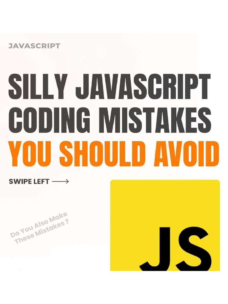 JS Mistakes | PDF