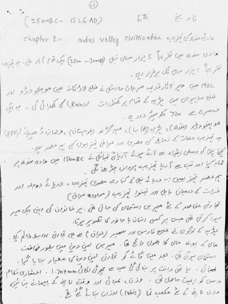 History Class 6th Notes | PDF