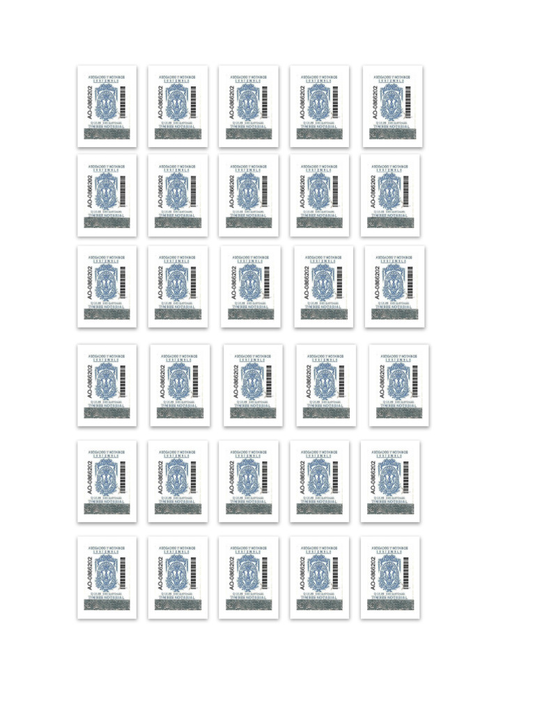 Timbre Notarial de 10 | PDF