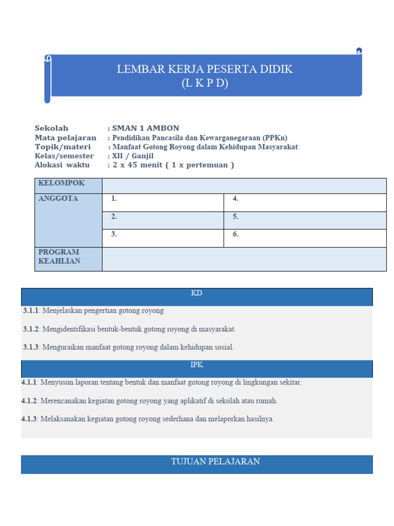 LKPD Dan Modul Ajar Siap | PDF