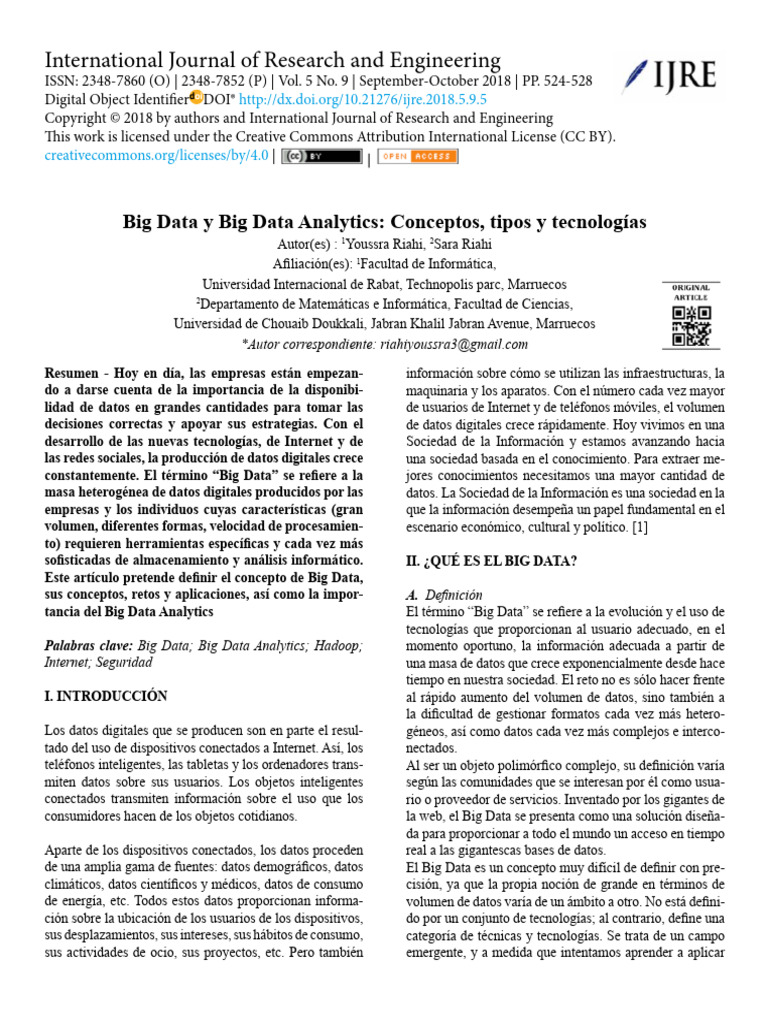 ESP - Big Data & Big Data Analytics-1 | PDF | Apache Hadoop | Big Data