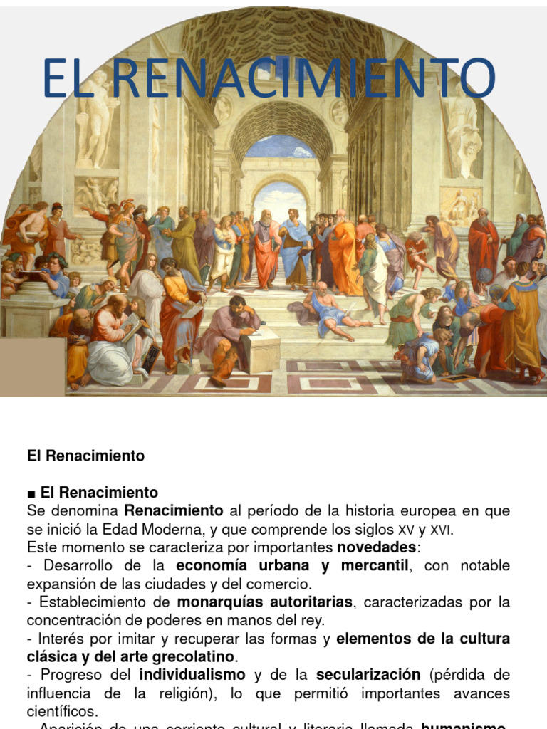 Tema 9. El Renacimiento | PDF | Renacimiento | Escultura