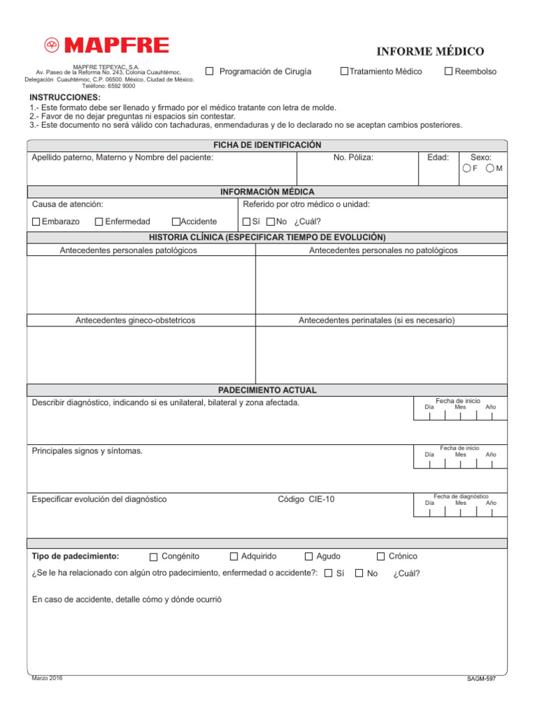 Informe Medico | PDF