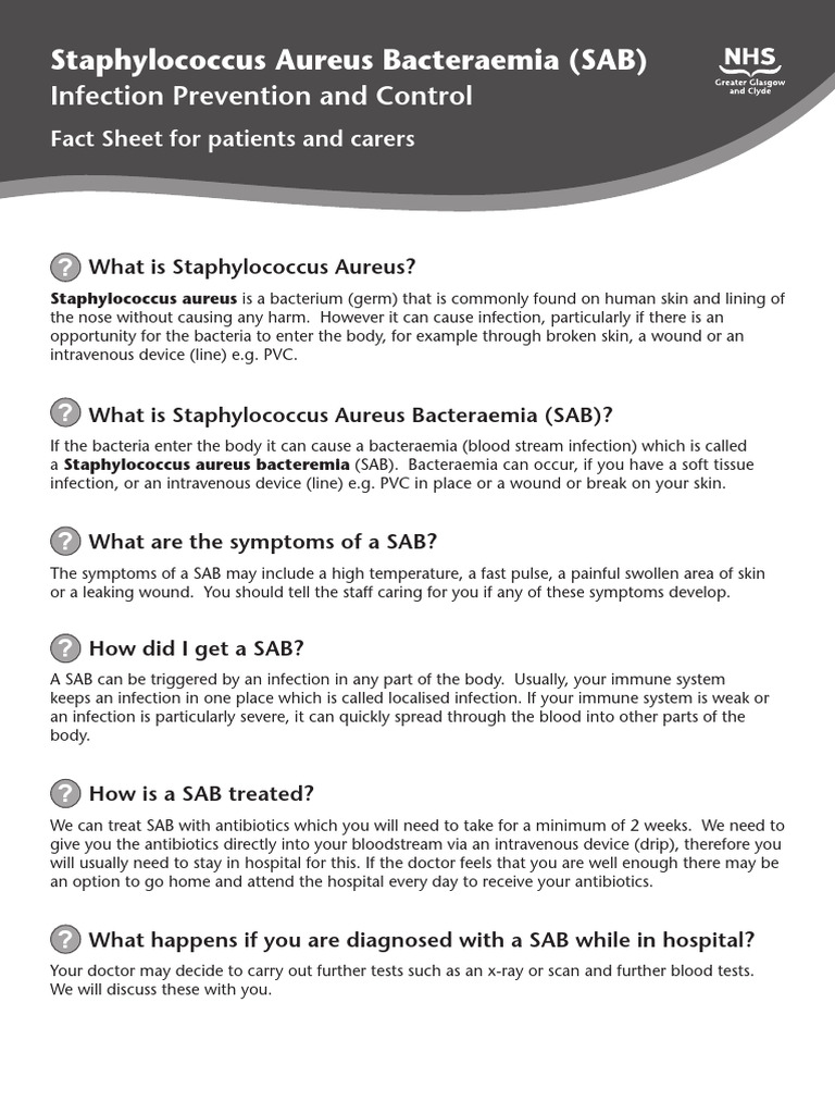 Sab Fact Sheet For Patients and Carers v1 Nov 2019 | PDF | Immunology ...
