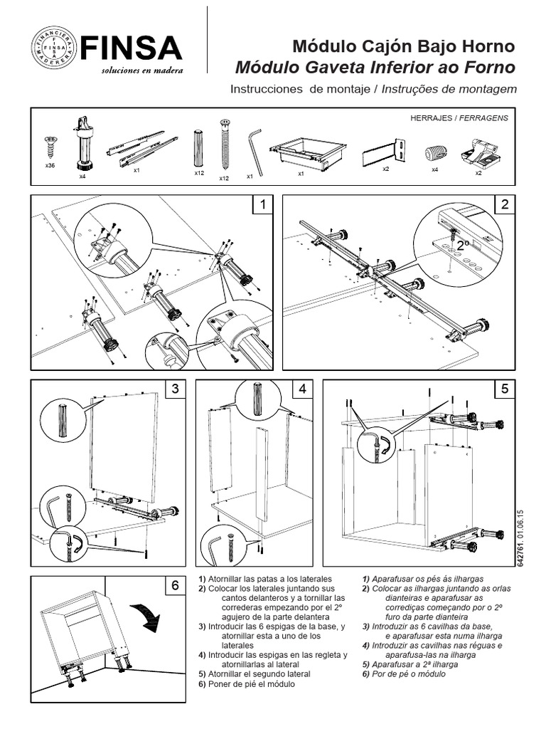 Instrucciones Módulo Cajón | PDF