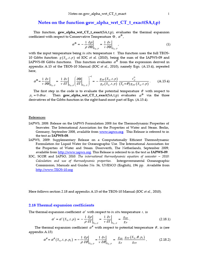 Thermal Expansion Coefficient Function | PDF | Temperature | Thermal ...