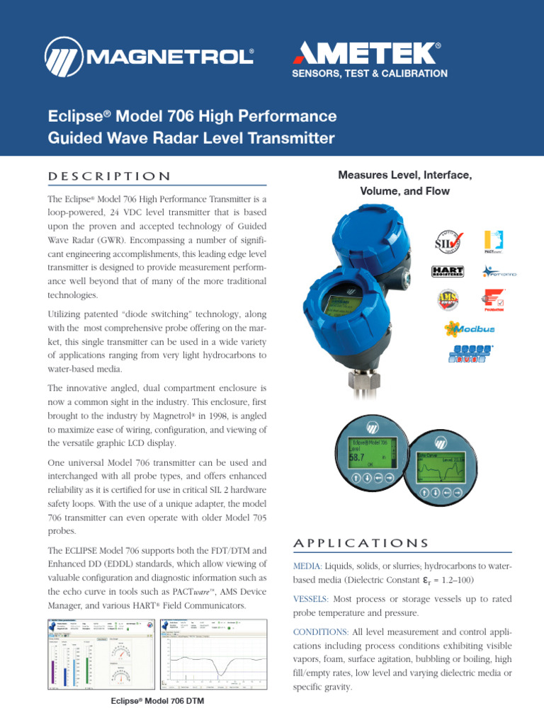 ID751 - Catálogo Magnetrol Especificações Marcadas | PDF | Coaxial ...