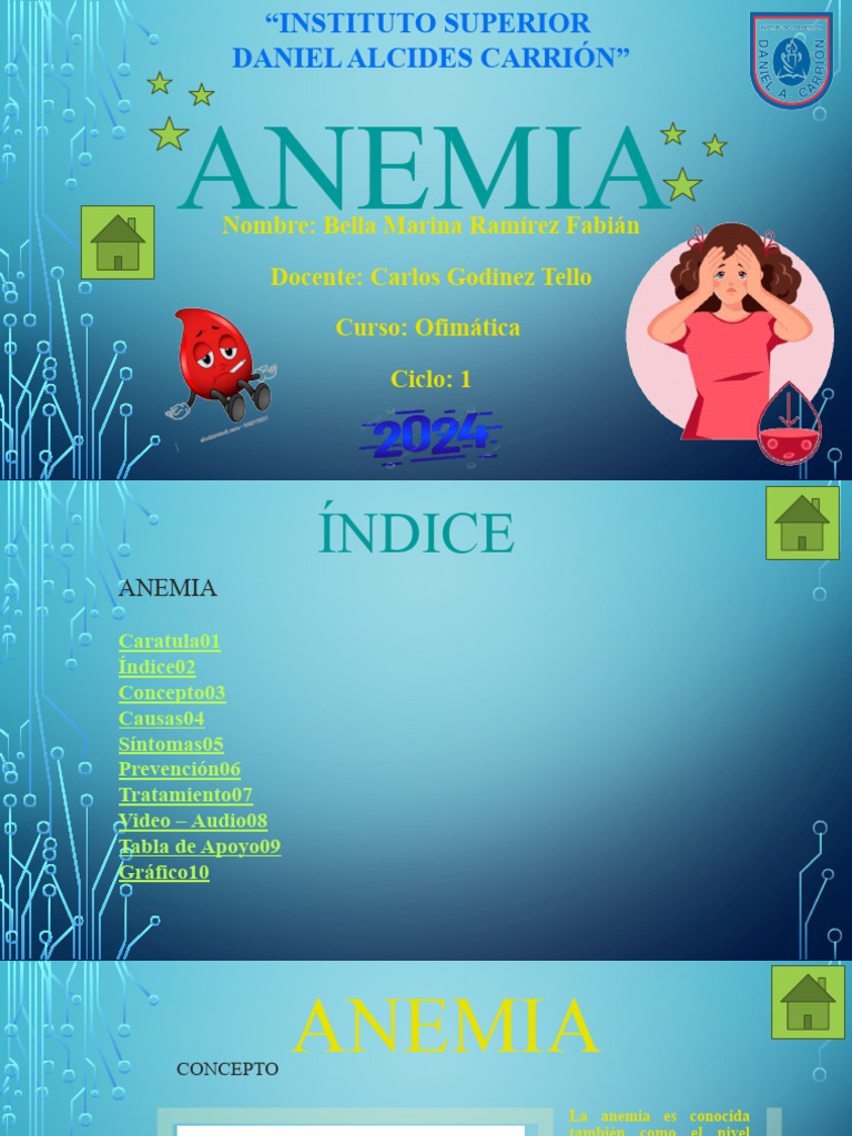 ANEMIA | PDF | Anemia | Glóbulo rojo