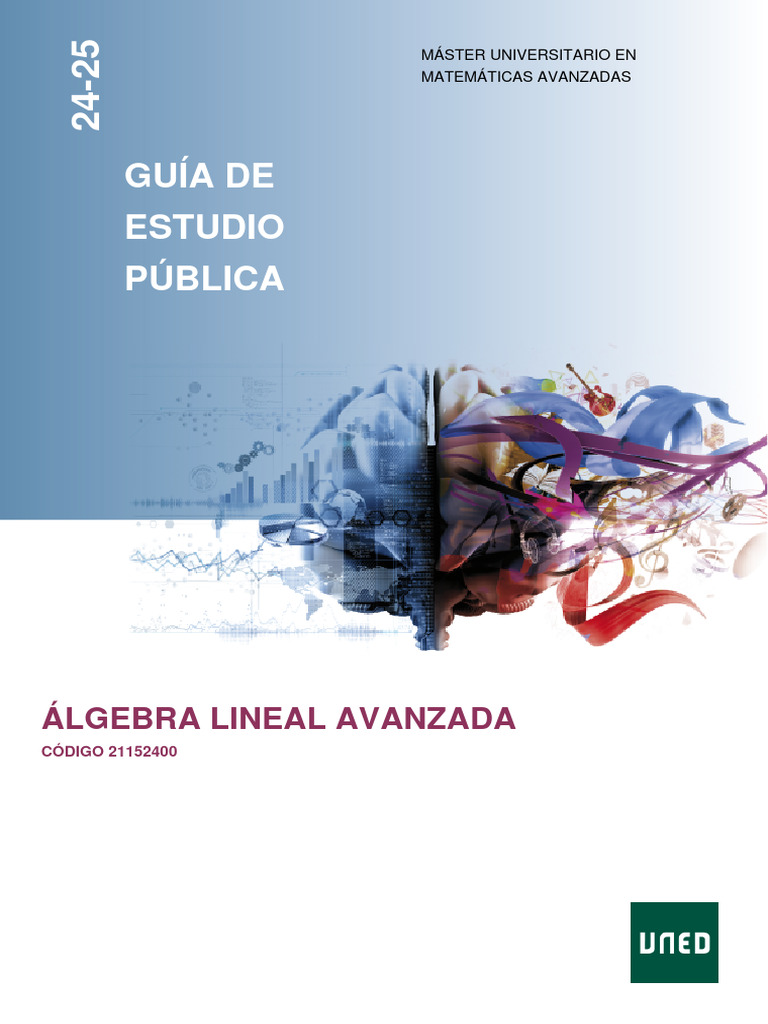 Guía de Estudio Pública: Álgebra Lineal Avanzada | PDF | Matriz ...