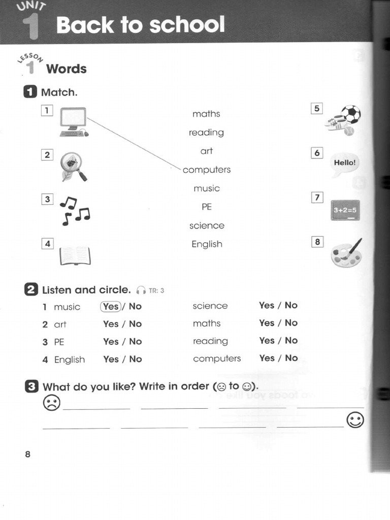 Look 2 Work Book Unit 1 | PDF