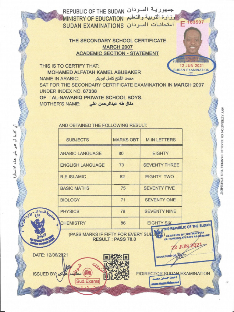 Sudan Examination | PDF