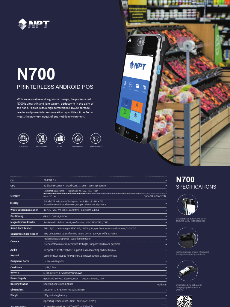 Terminal Newland N700 | PDF | Emv | Smart Card