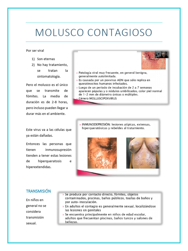 Molusco Contagioso | PDF | Microbiología | Especialidades Medicas