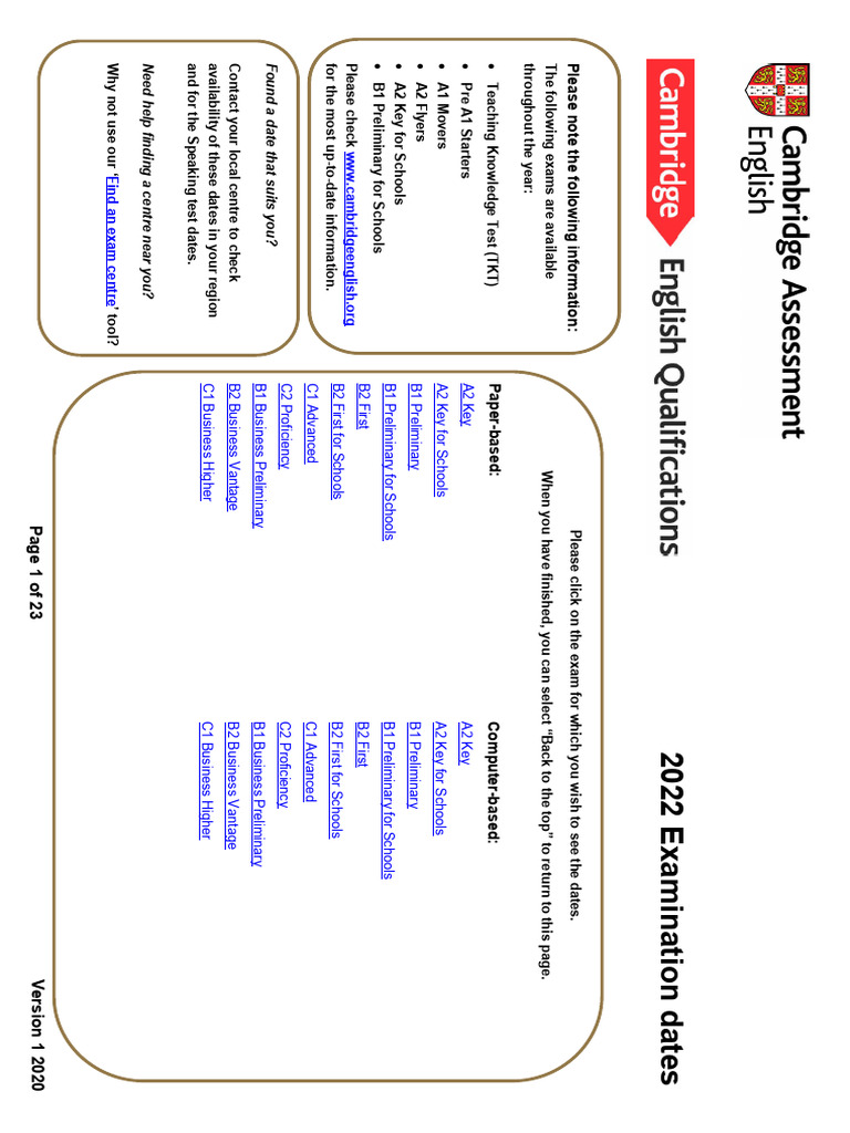 Exam Day Flyer 2022 Document | PDF | Languages Of The United Kingdom ...
