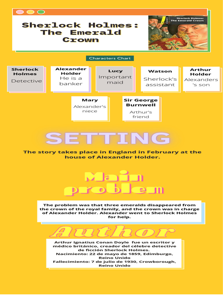 Sherlock Holmes The Emerald Crown | PDF | Sherlock Holmes | Arthur ...