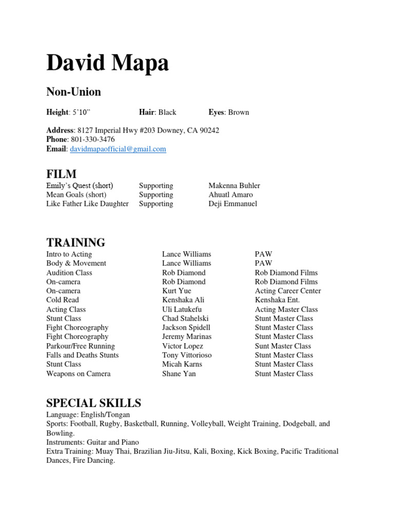 David Mapa Resume | PDF