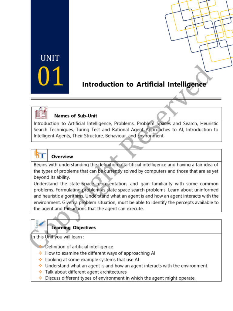 Artificial Intelligence N Machine Learning Merged Pdf Pdf