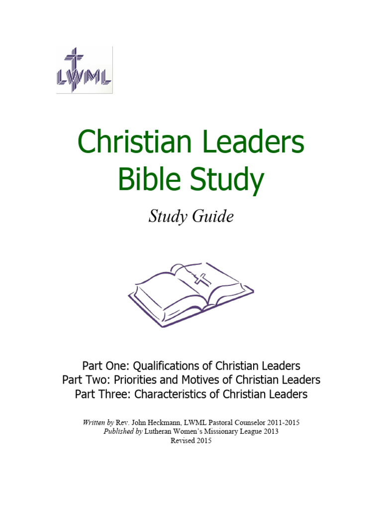 Christian Leadership Study Guide | PDF | Jesus | Prayer