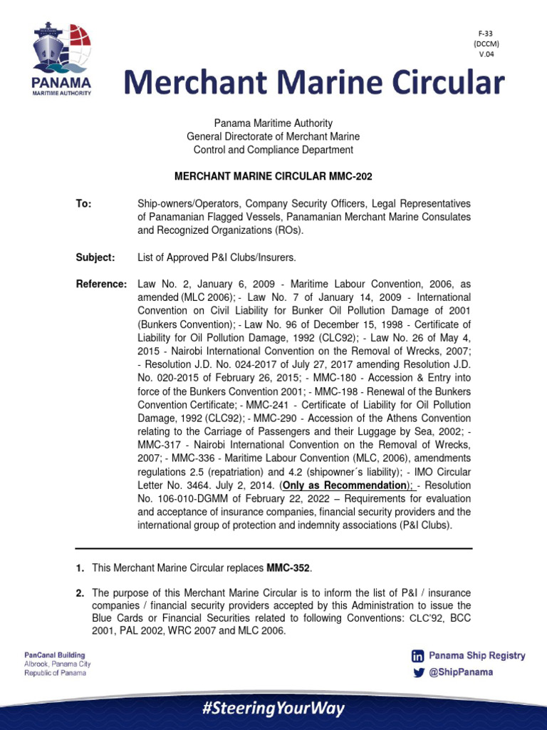 MMC 202 List of Approved PI Clubs 02-06-2023 | PDF | Insurance ...