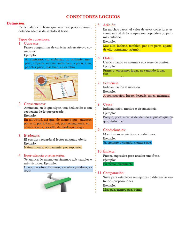 Guía de Conectores Lógicos y Ejercicios | PDF | Secuencia