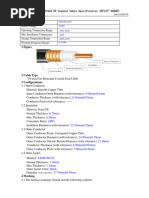Dekoron Cable Specification Sheet | PDF | Wire | Electric Power