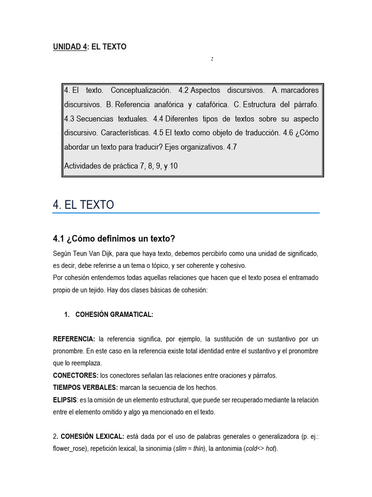 Cuadernillo de PBT (Unidad 4) | PDF | Traducciones | Narración