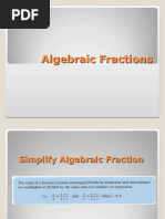 Algebraic Fractions Practice Questions - Corbettmaths | PDF