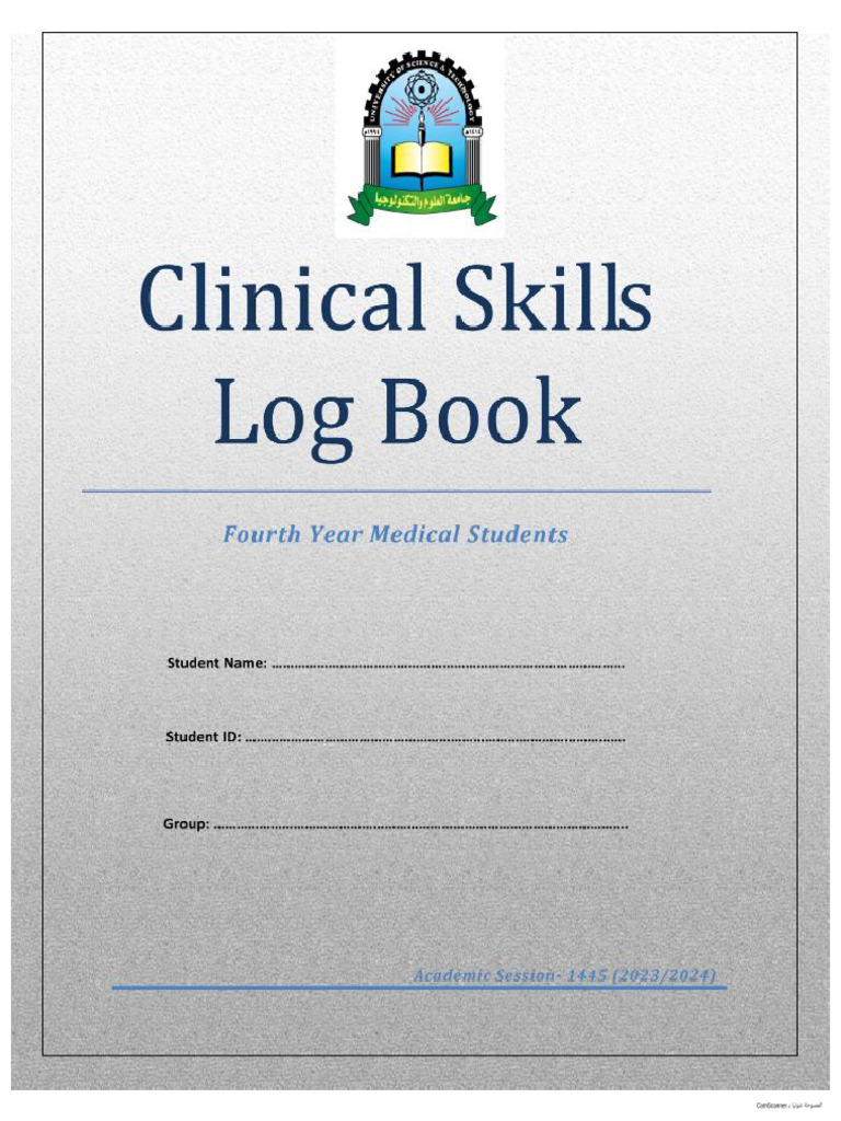 4th Year Clinical Skills Logbook - NEUROLOGY | PDF