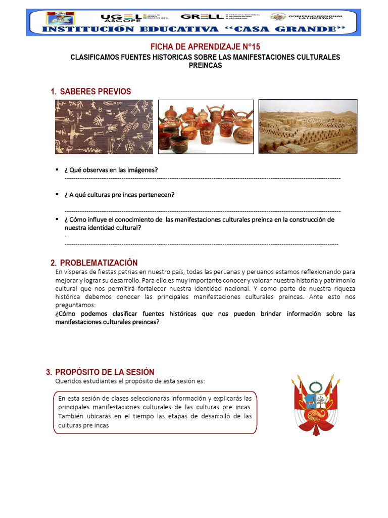 Ficha de Aprendizaje #15 - CCSS - 1er Grado-2024 | PDF