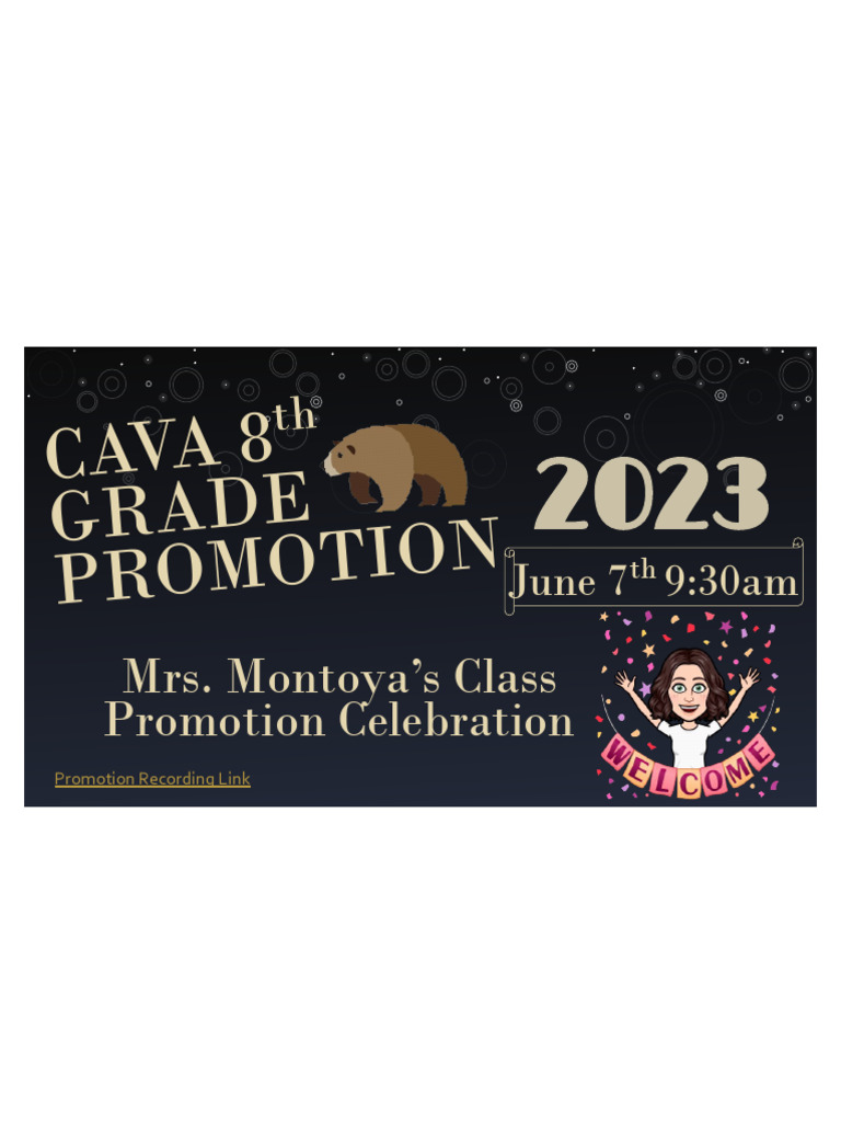 2023 Promotion Slides and Recording | PDF