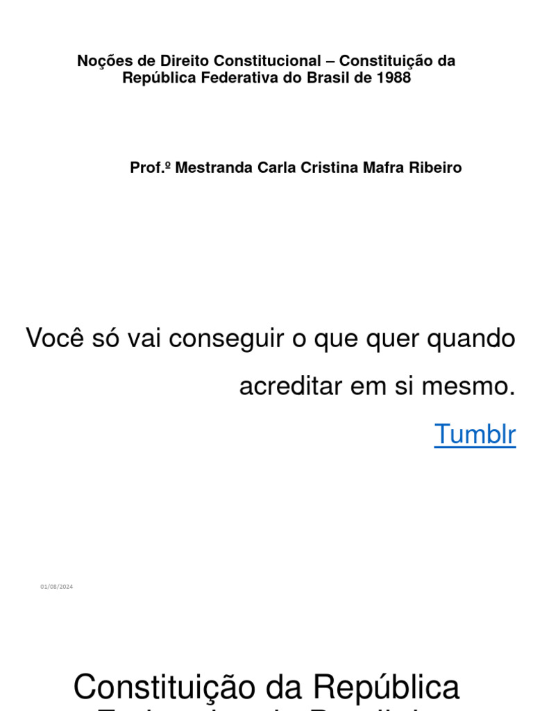Constituição Da República Federativa Do Brasil - 1988 | PDF ...