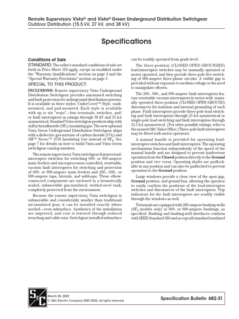 Specification Bulletin 682-31 | PDF | Battery Charger | Transformer